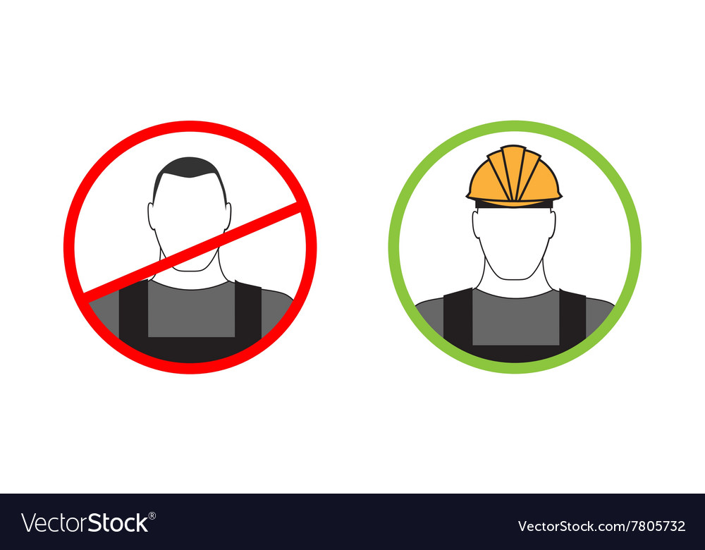 Sign warning about the use of personal protective Vector Image