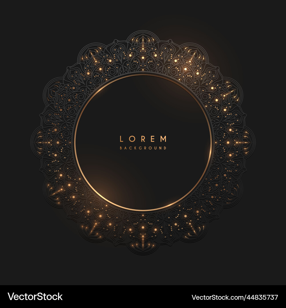 Abstract black and gold geometric shapes Vector Image