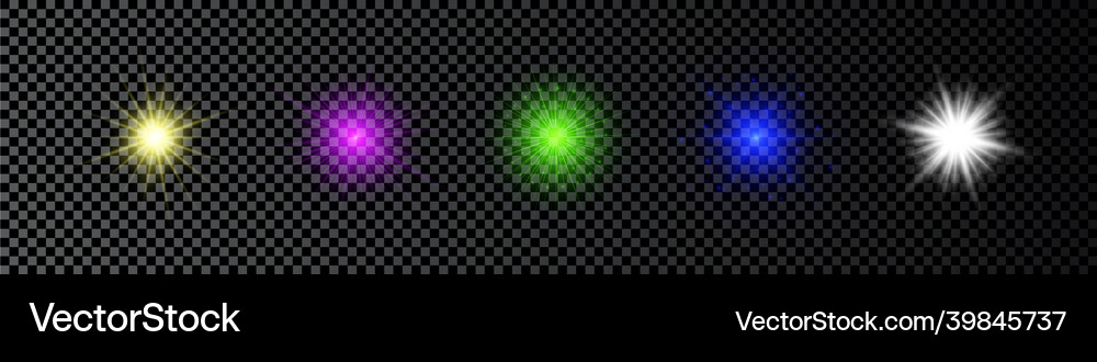 Light effect of lens flare Royalty Free Vector Image