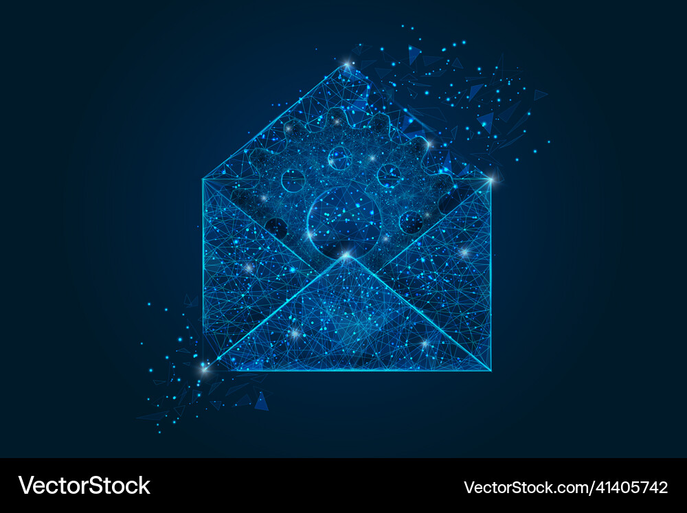 Abstract isolated image of a letter mail Vector Image