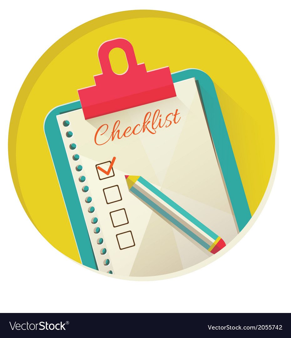 Check list Royalty Free Vector Image - VectorStock