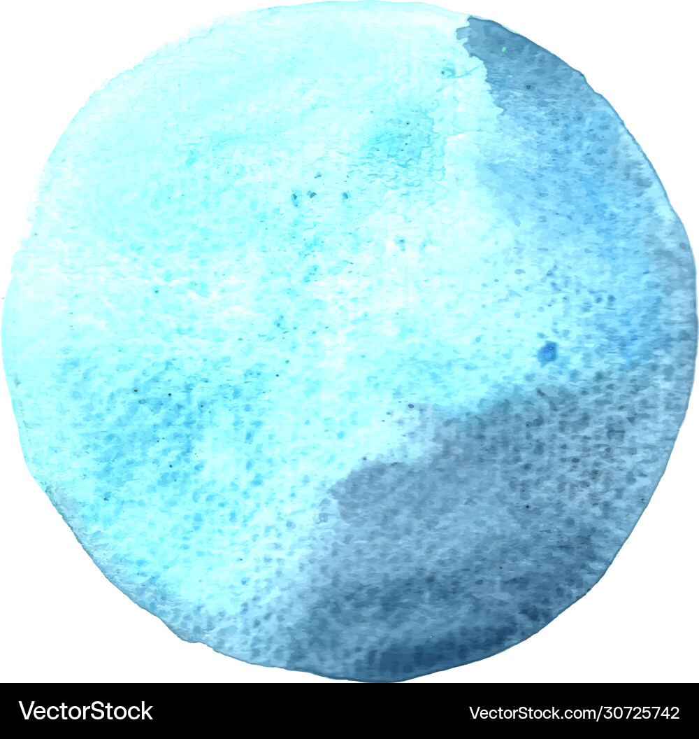 Fresh blue and grey watercolor circle shape banner