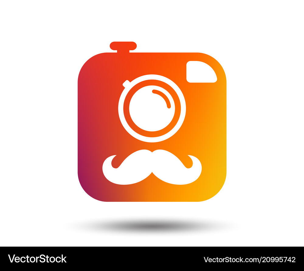 Hipster photo camera sign icon retro camera Vector Image