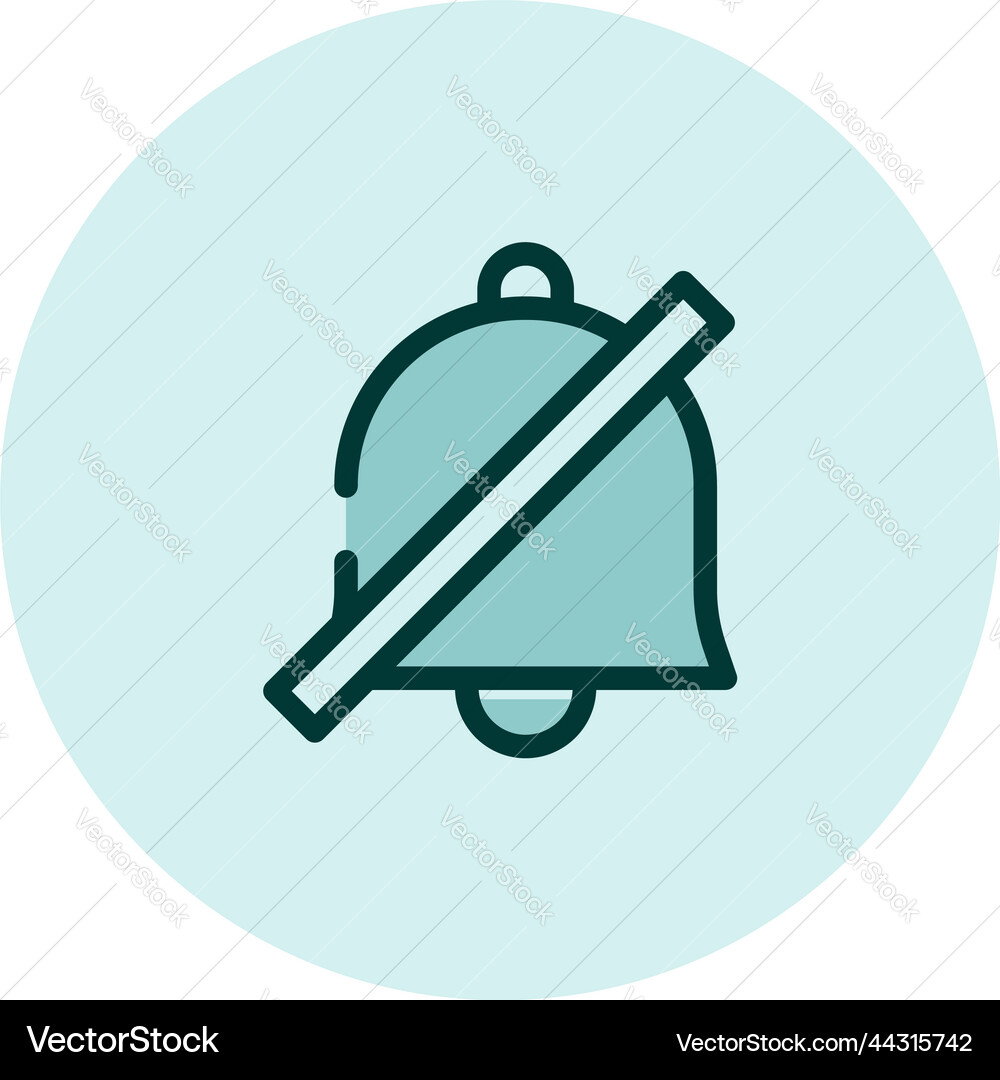 Sound off icon on a white background Royalty Free Vector