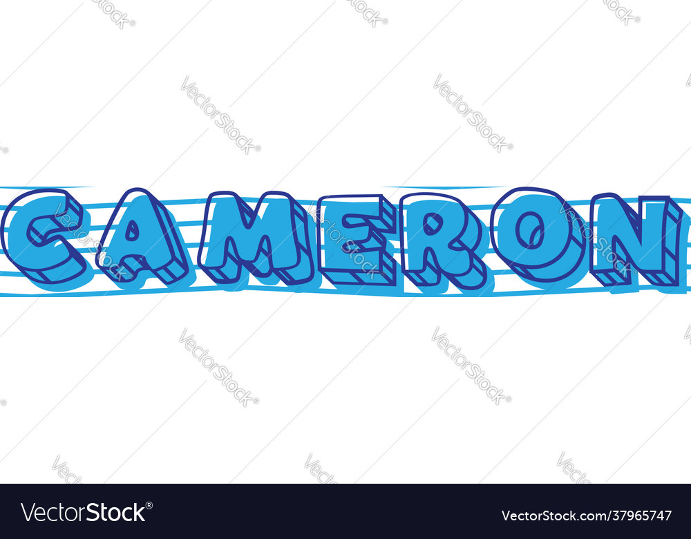Cameron Royalty Free Vector Image - VectorStock