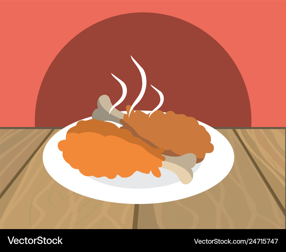 Delicious food cartoon Royalty Free Vector Image