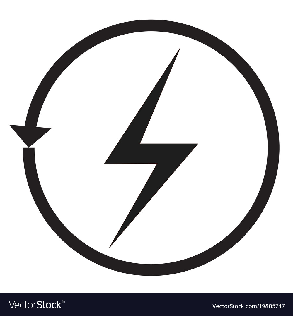 Renewable energy icon on white background recycle Vector Image Renewable energy icon on white background recycle Vector Image