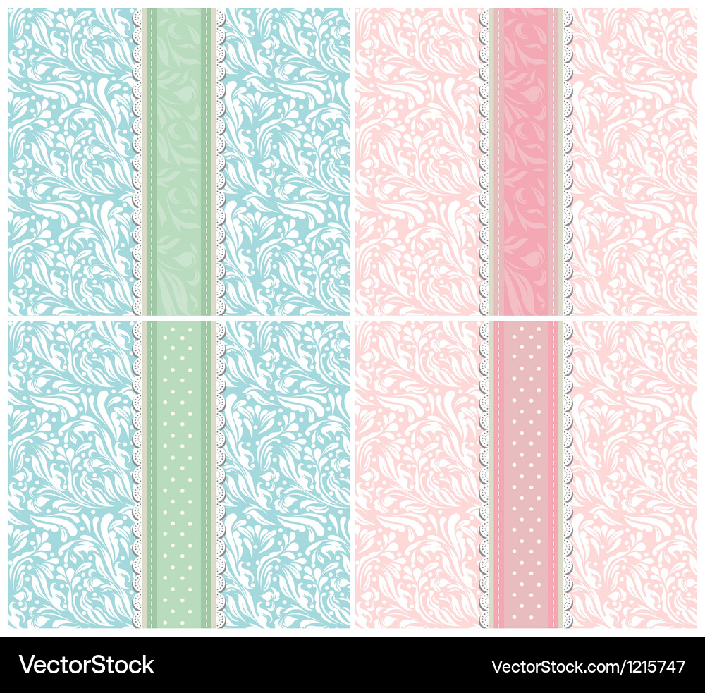 Set of background for invitation card Royalty Free Vector