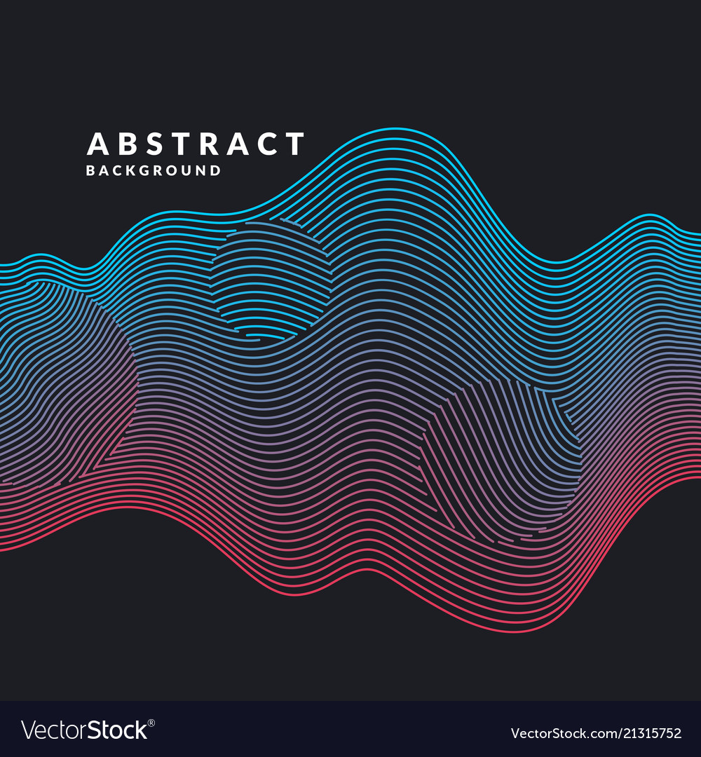 Abstract background with dynamic waves Royalty Free Vector