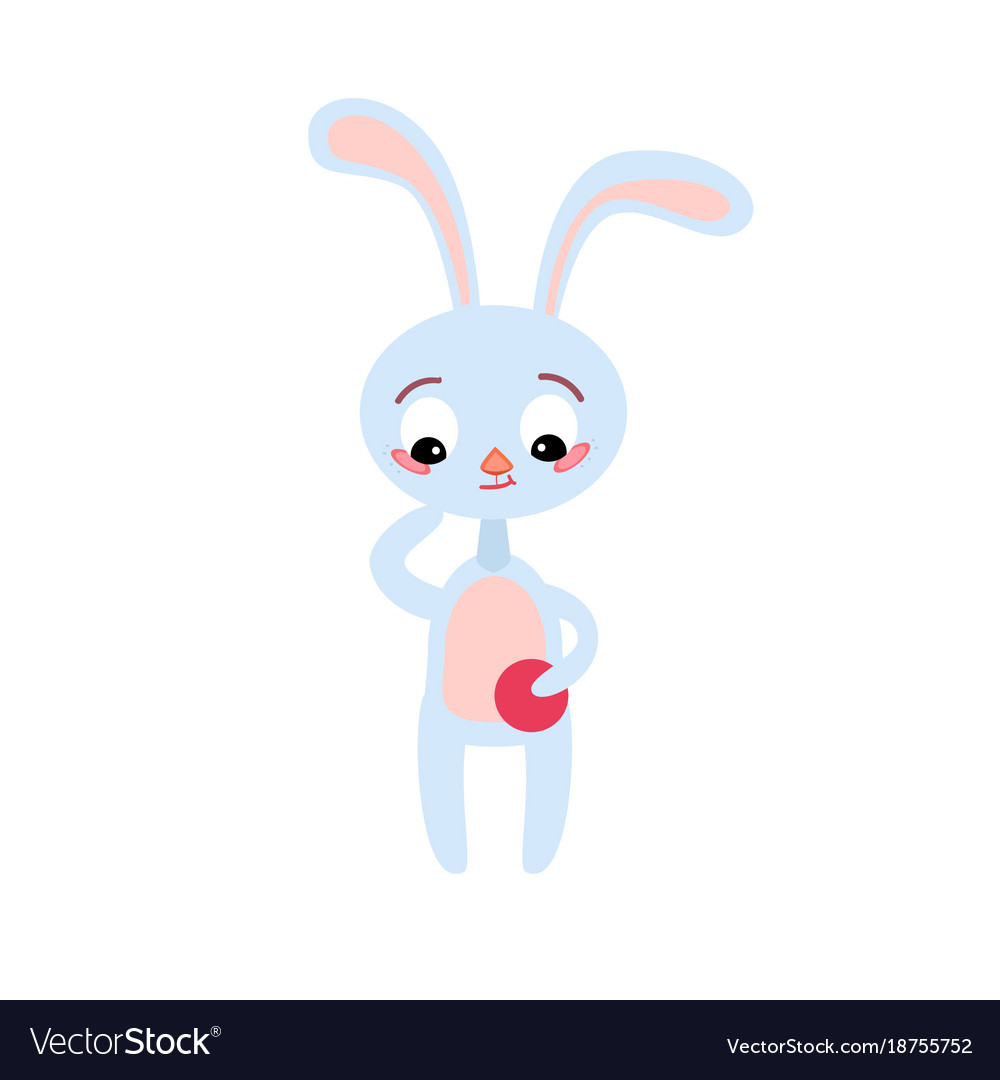 Easter rabbit with egg Royalty Free Vector Image