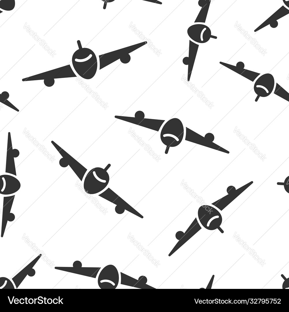 Plane icon in flat style airplane on white Vector Image