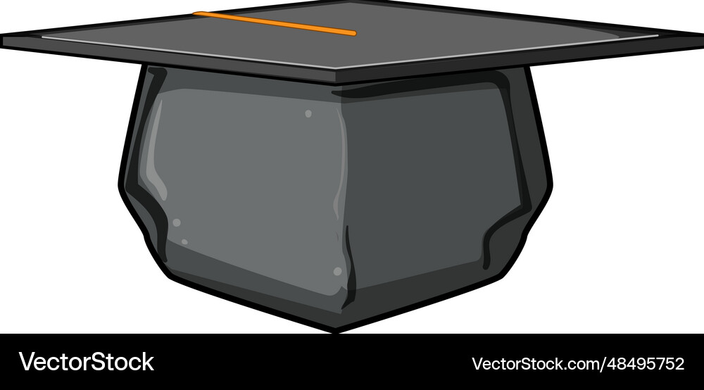 University graduation hat cartoon Royalty Free Vector Image