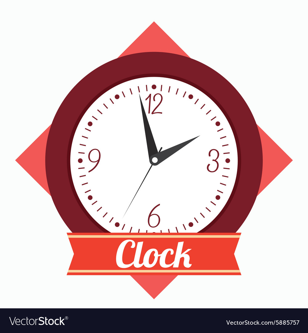 Clock design Royalty Free Vector Image - VectorStock