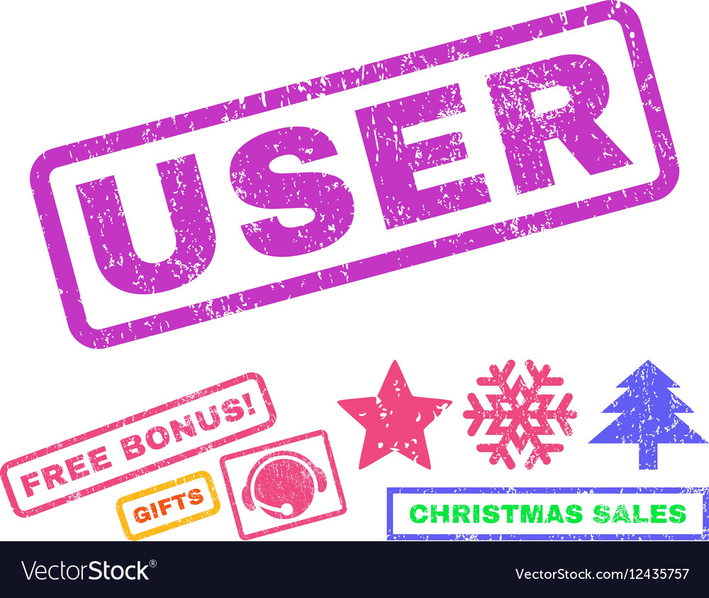 User rubber stamp Royalty Free Vector Image - VectorStock