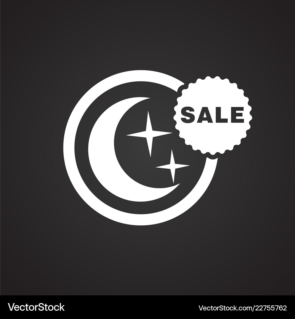 All time discount day night on black background Vector Image