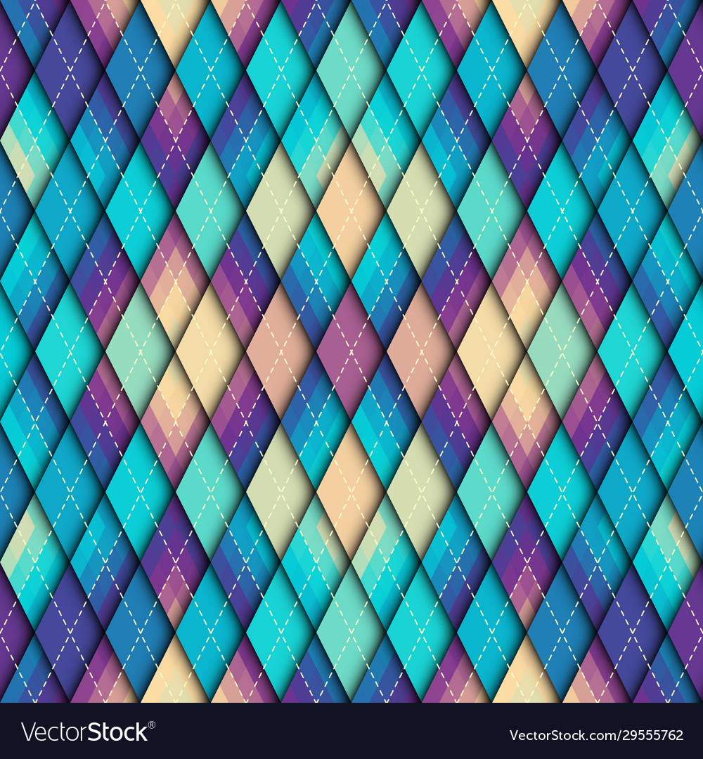 Argyle seamless pattern background pattern Vector Image