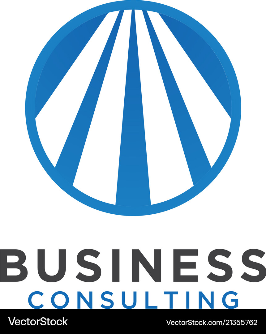Business consulting logo design template Vector Image