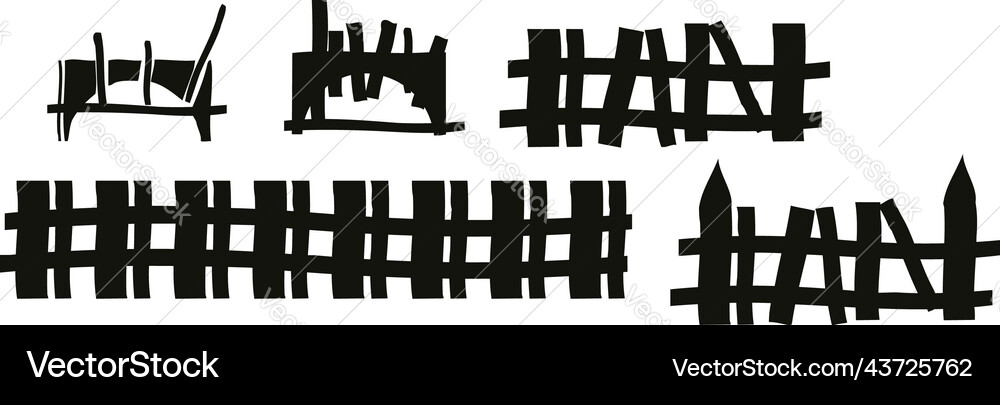 Fence Royalty Free Vector Image - VectorStock