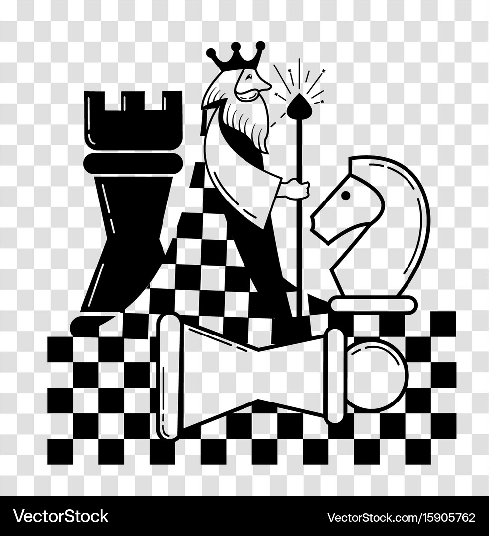 Icon of the chess game Royalty Free Vector Image