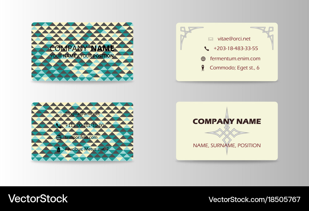 Corporate professional designer business Vector Image