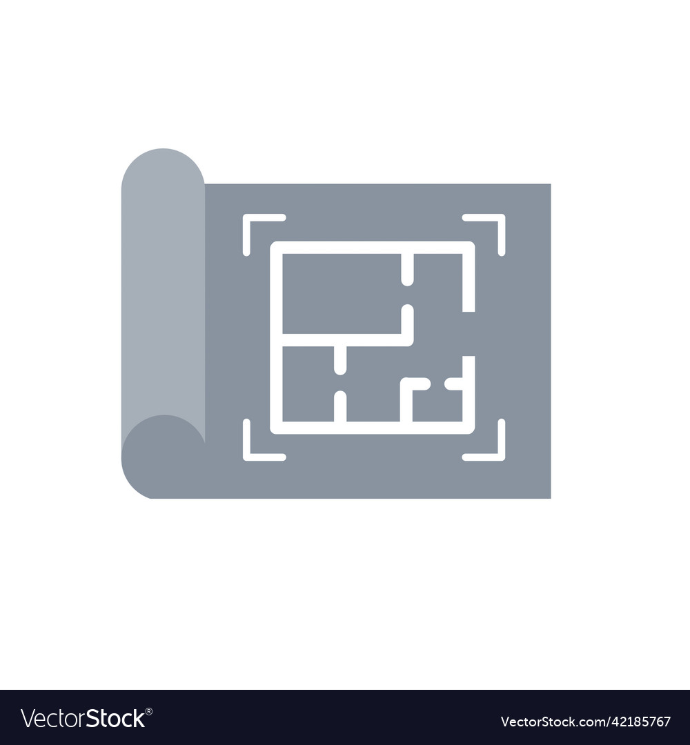 Drawing construction plan Royalty Free Vector Image