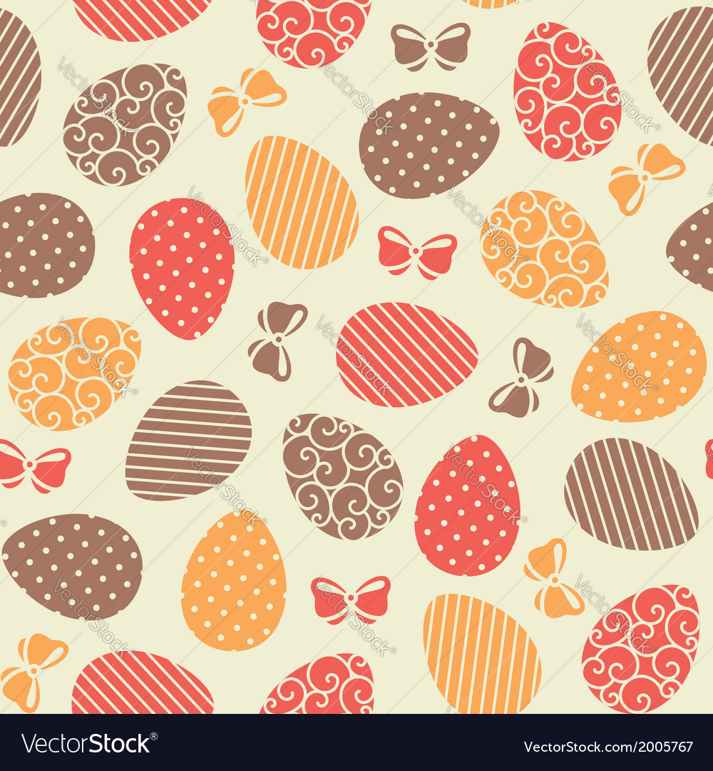 Easter seamless pattern Royalty Free Vector Image