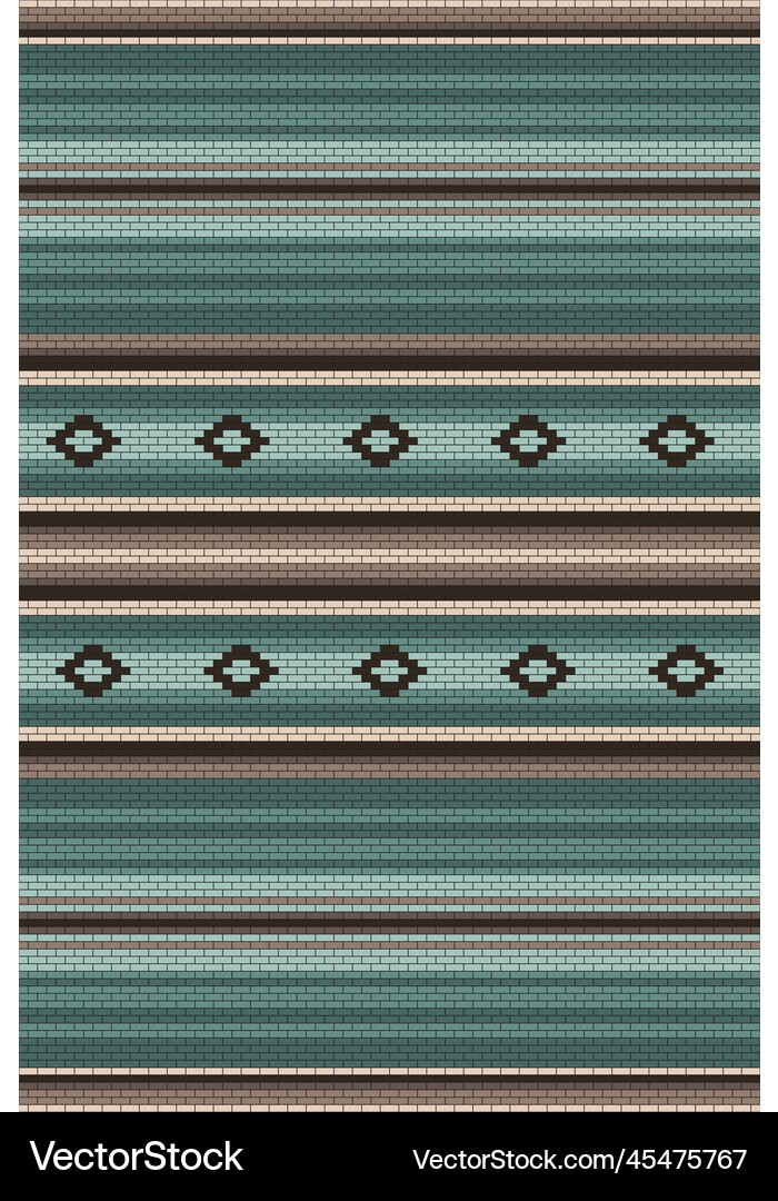 Mexican serape blanket background south west Vector Image