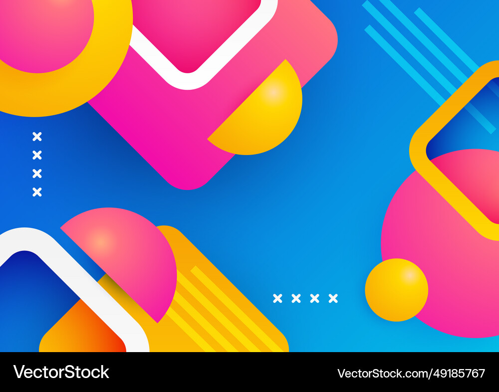 Modern bright colorful background for poster Vector Image