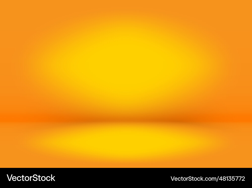 Empty orange studio abstract orange background Vector Image