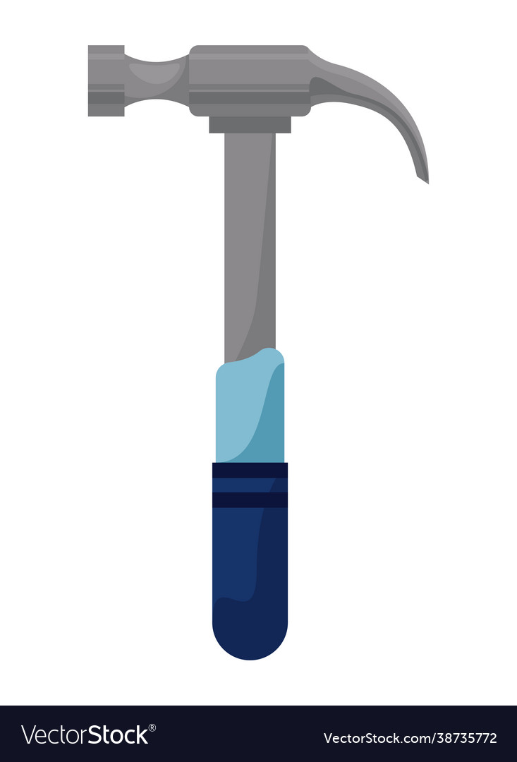 Hammer tool work Royalty Free Vector Image - VectorStock