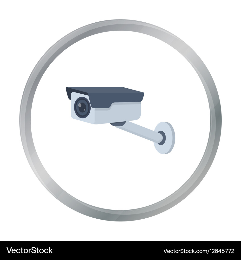 Hidden camera icon in cartoon style isolated Vector Image
