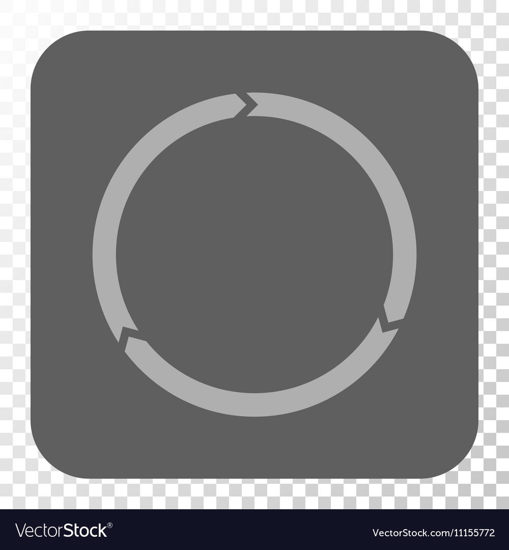 Rotation rounded square button Royalty Free Vector Image