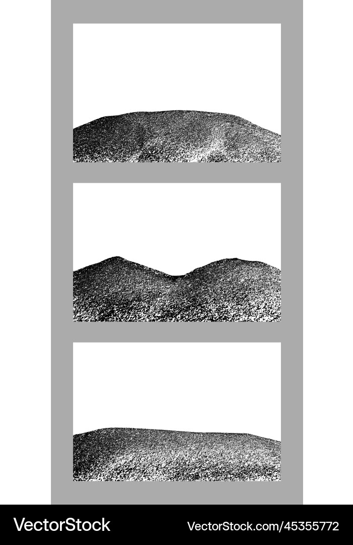Set of sand hills Royalty Free Vector Image - VectorStock