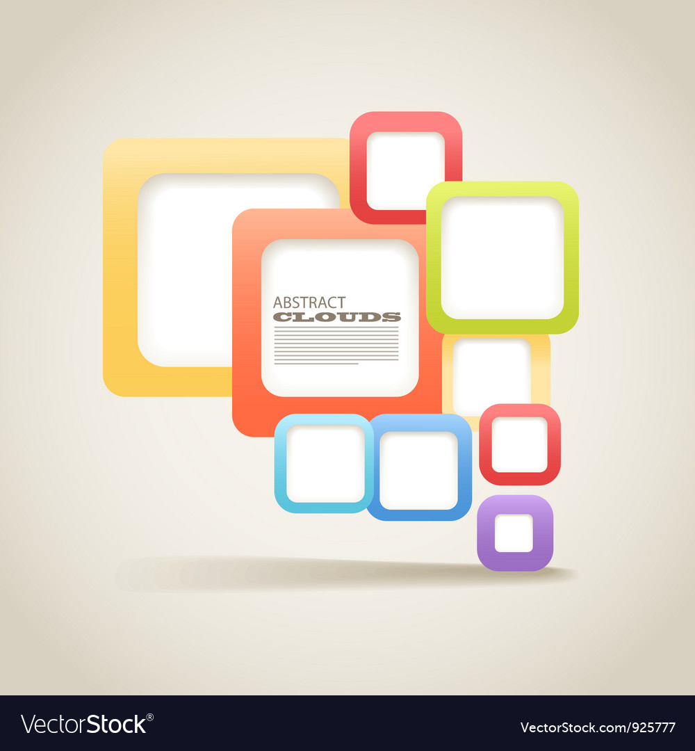 Abstract blocks Royalty Free Vector Image - VectorStock