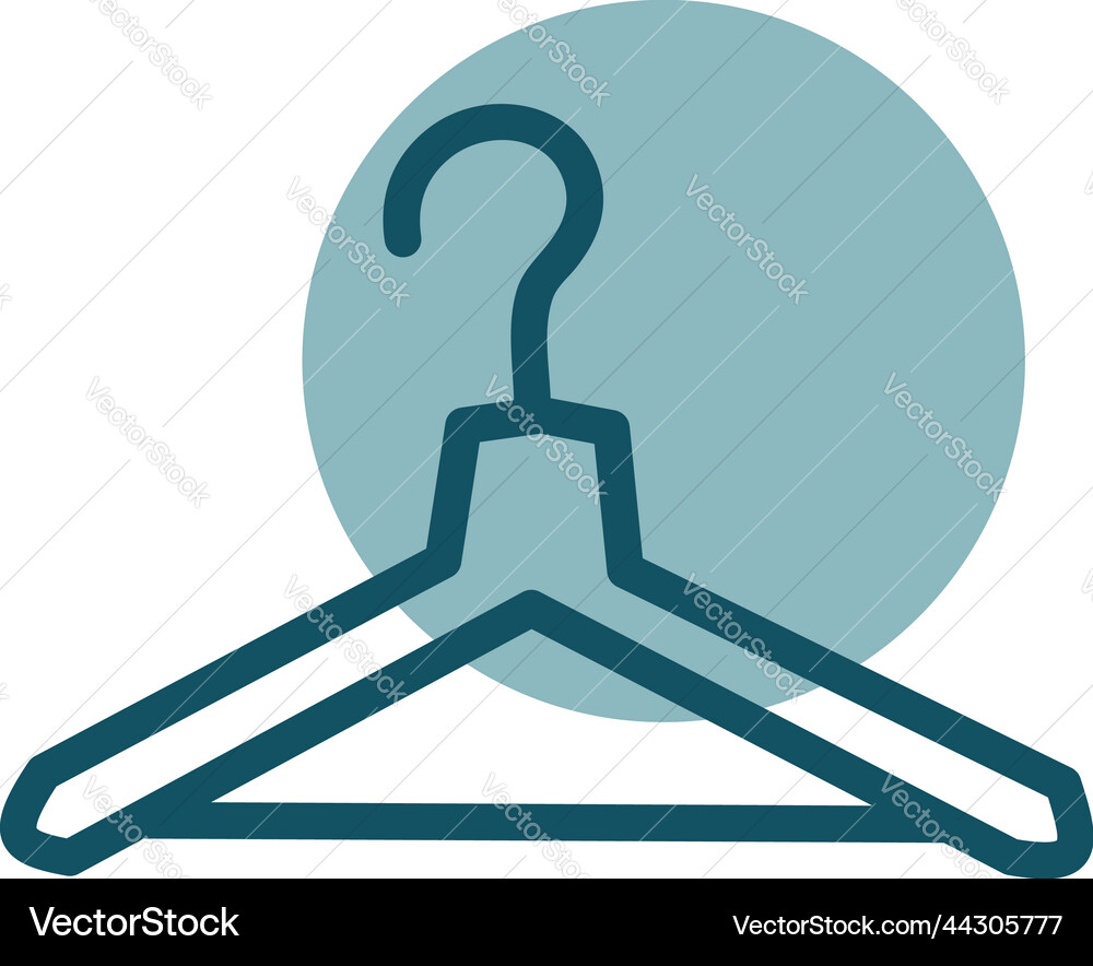 Clothing hanger on a white background Royalty Free Vector