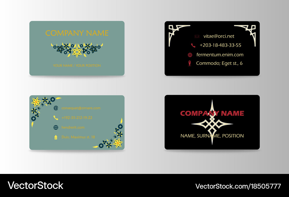 Corporate professional designer business Vector Image