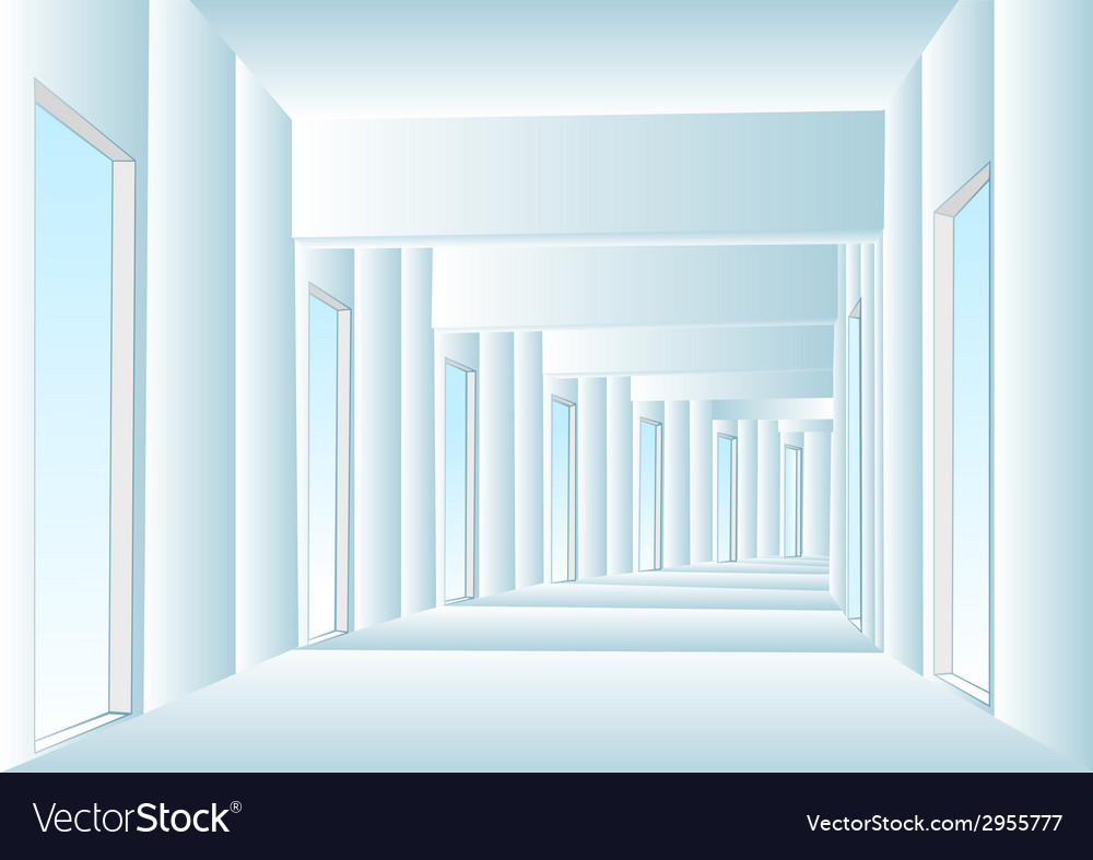 Corridor Royalty Free Vector Image - VectorStock