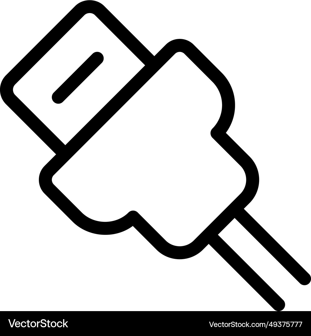 Device uses usb connection to supply electricity Vector Image