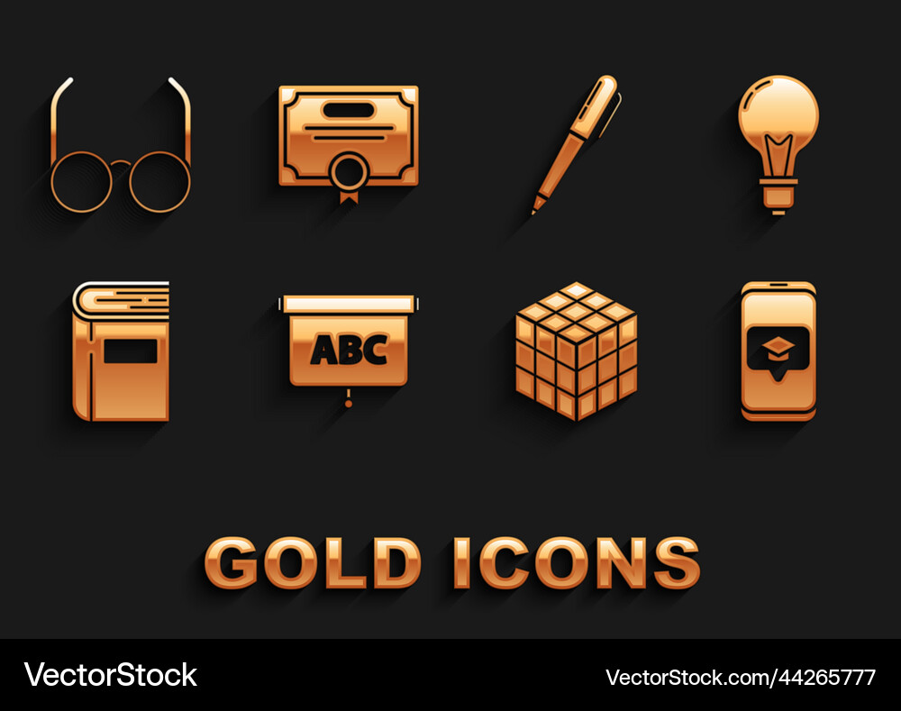 Set chalkboard light bulb with concept of idea Vector Image