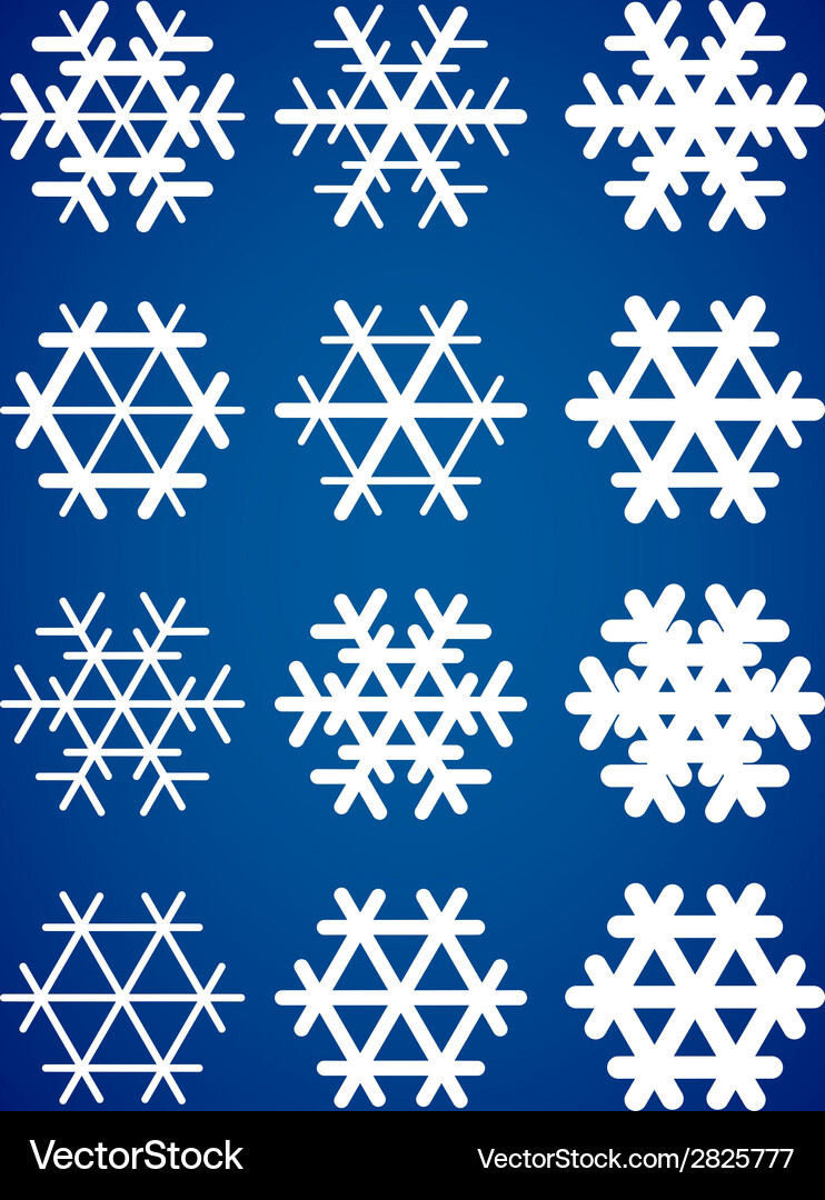 Snowflakes Royalty Free Vector Image - VectorStock