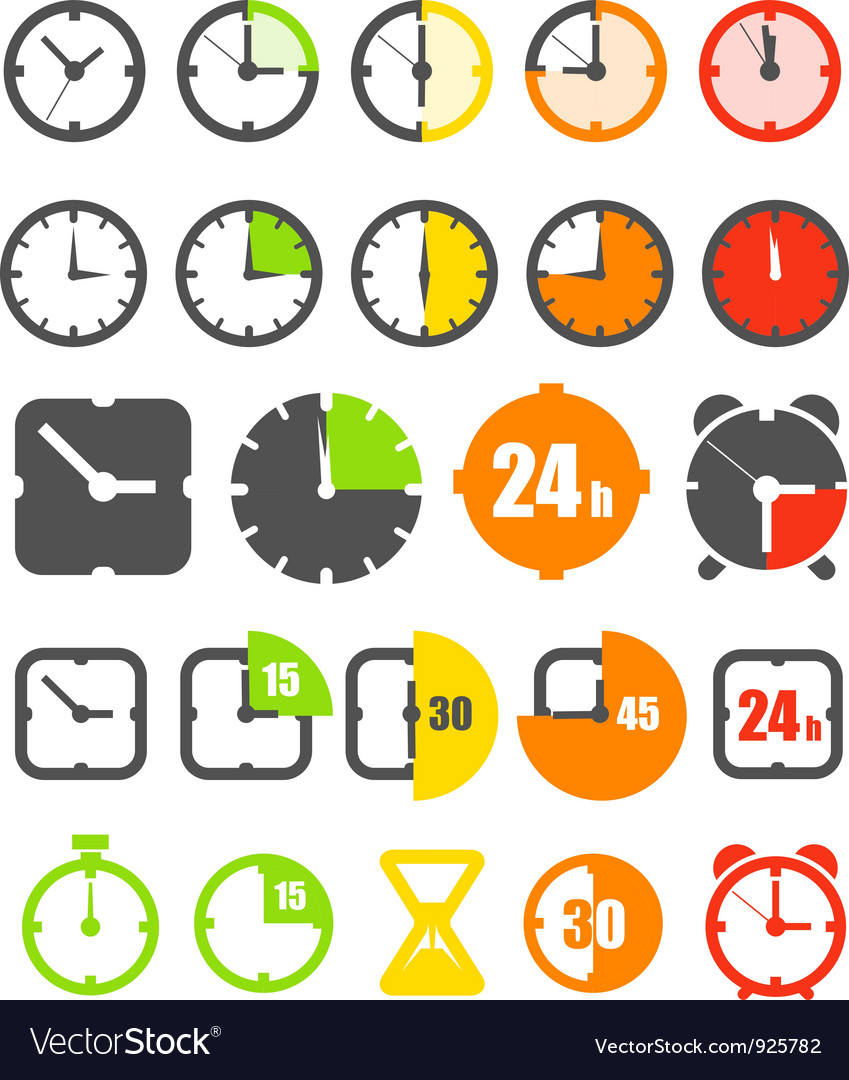 Clocks Royalty Free Vector Image - VectorStock