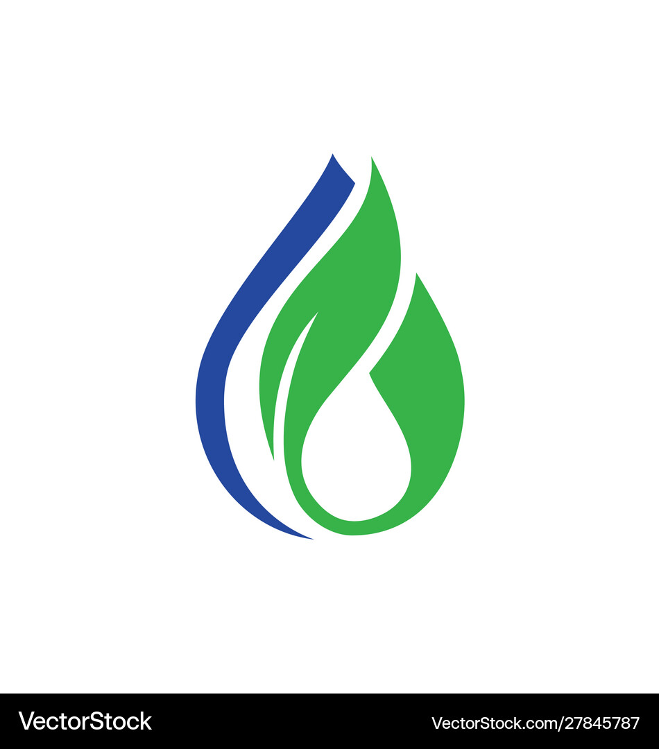 Abstract water drop logo sign symbol Royalty Free Vector