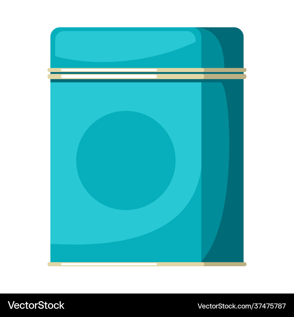 Box tea food adversting icon Royalty Free Vector Image