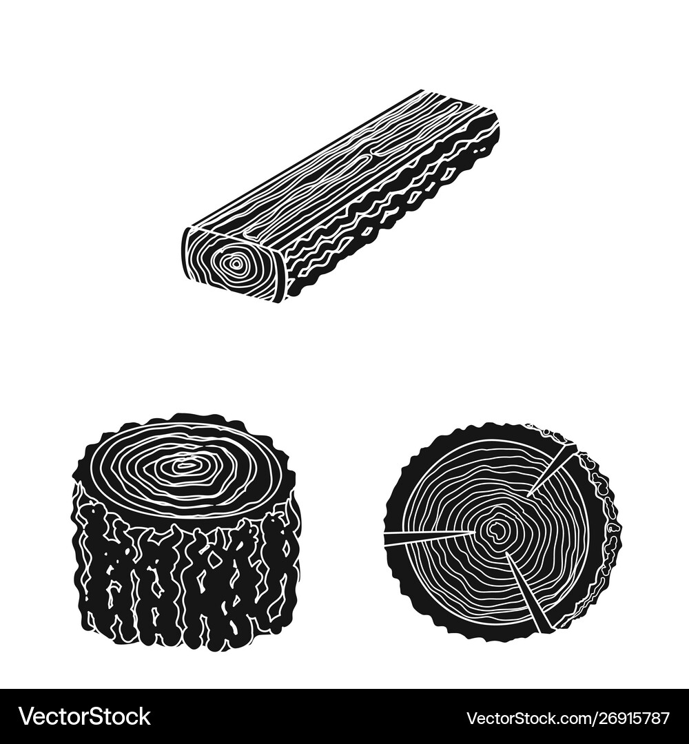Design hardwood and construction sign Royalty Free Vector