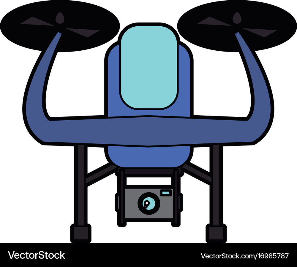 Drone technology unmanned aerial vehicle icon Vector Image