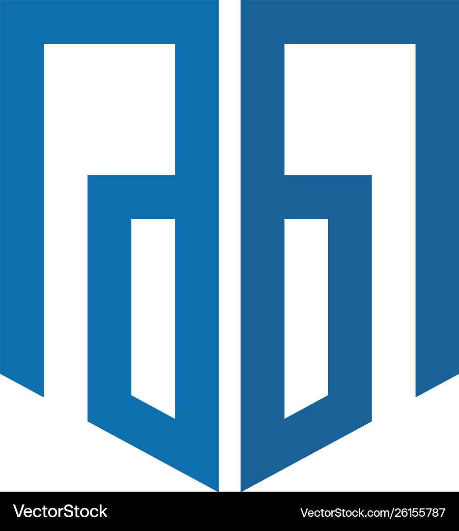 Initials logo template Royalty Free Vector Image