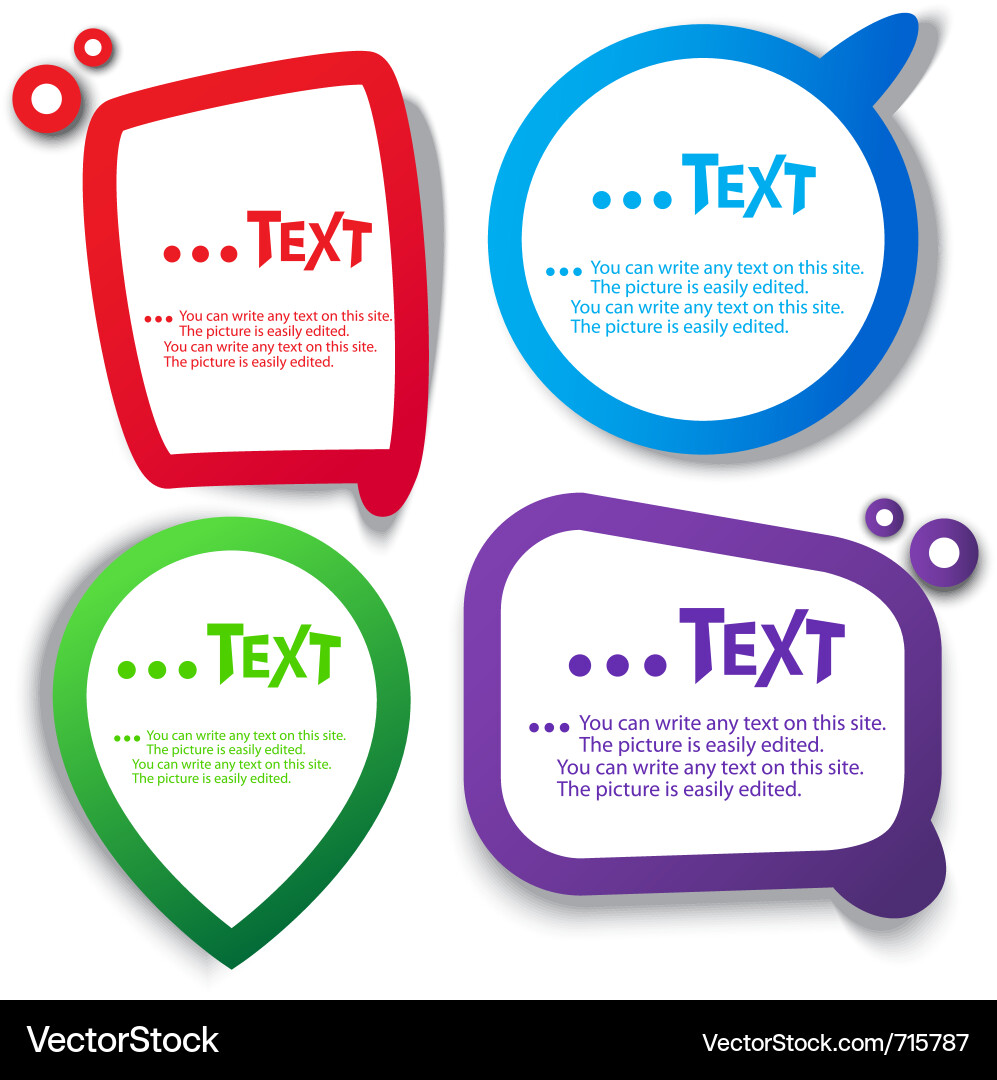 Paper cloud bubble for speech Royalty Free Vector Image