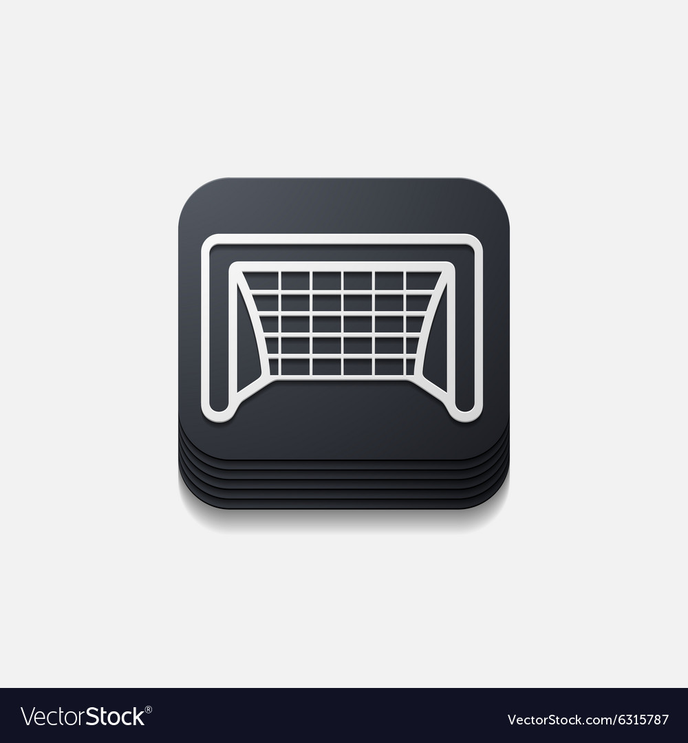 Square button gate Royalty Free Vector Image - VectorStock