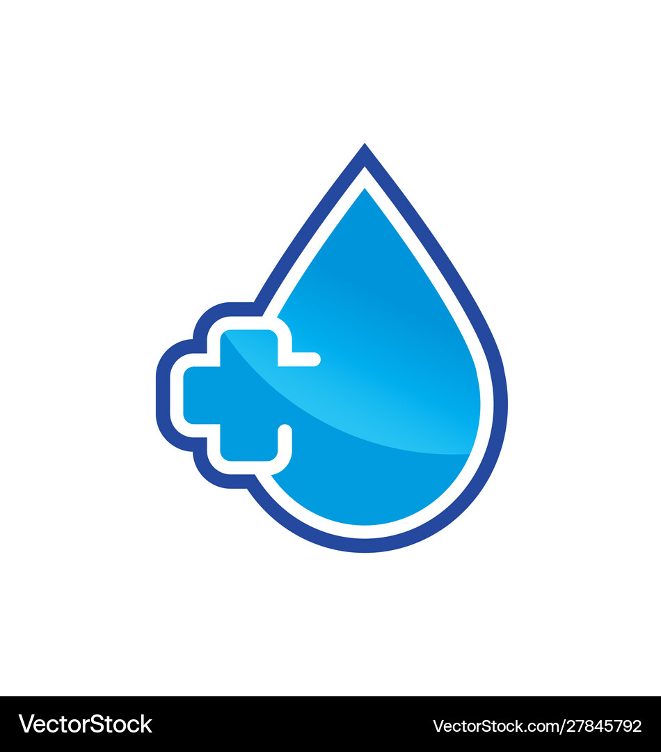 Abstract water drop logo sign symbol Royalty Free Vector