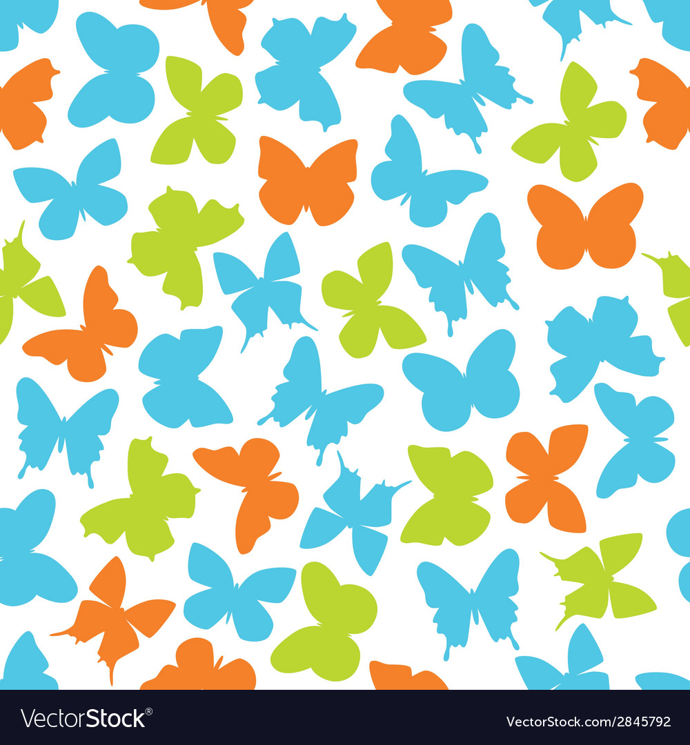 Butterfly seamless pattern Royalty Free Vector Image